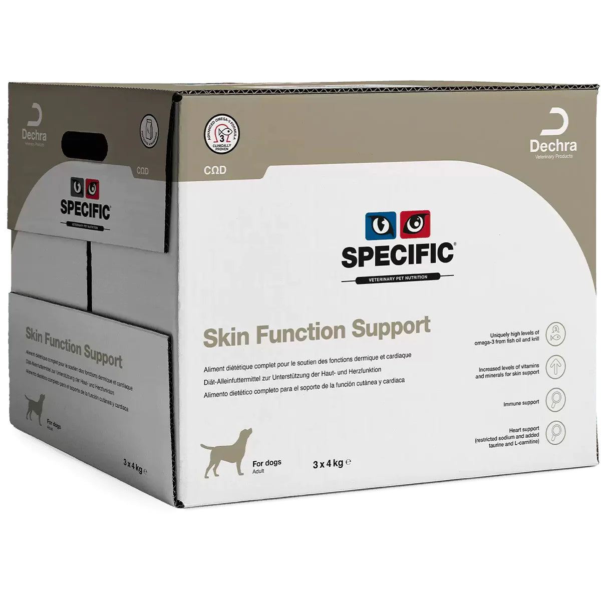 Specific COD Skin Function Support koiralle 3 x 4 kg | Kivuton.fi
