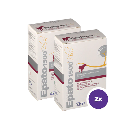 Epato 1500 Plus tabletti koiralle 2 x 32 kpl TUPLAPAKKAUS - ALE -3% ...