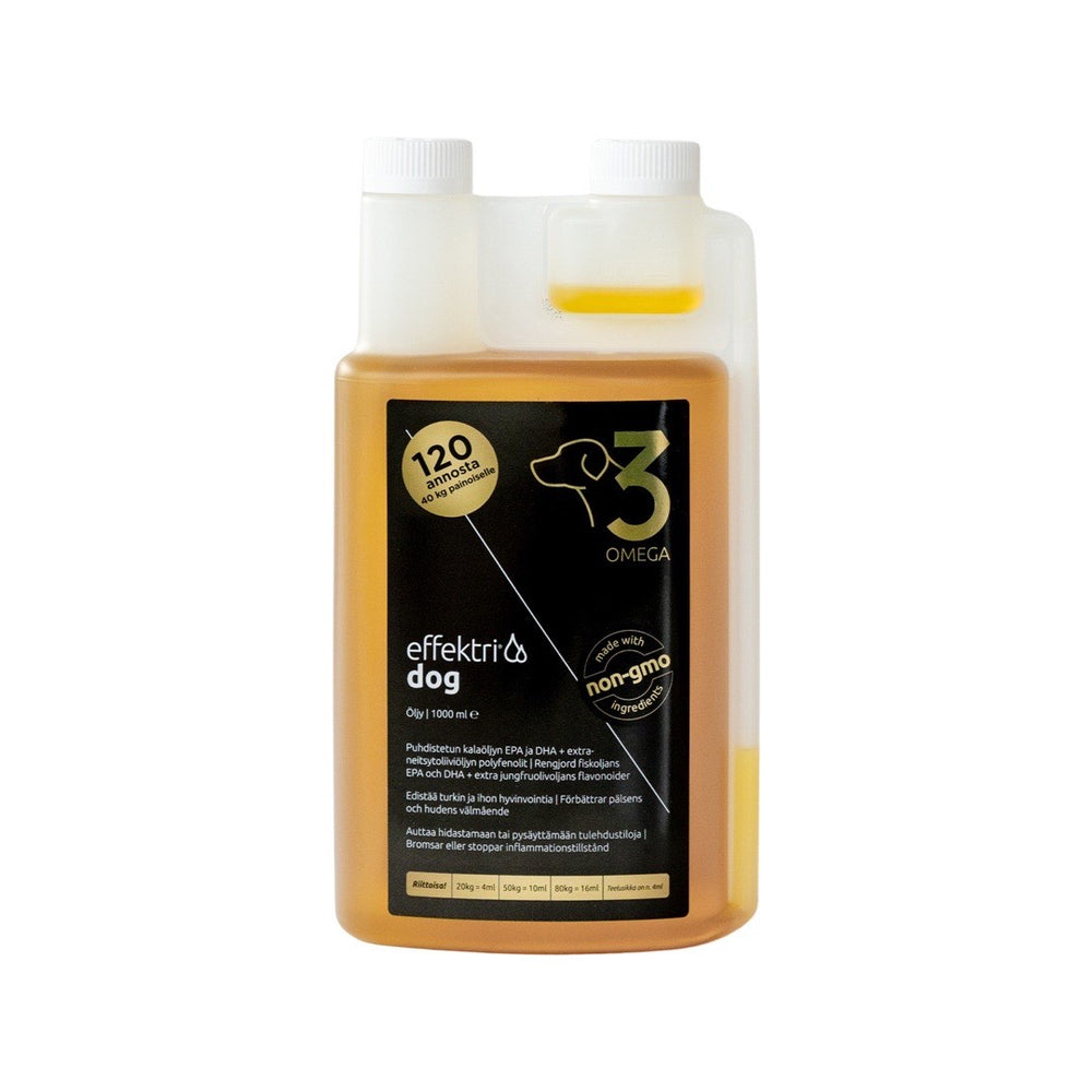 Effektri Dog Omega-3 koiralle 1000 ml | Kivuton.fi